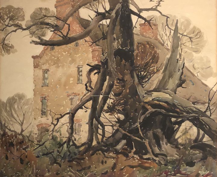 Charles Basing (1865-1933) [RA 1911-1933] : New England Scene, [unknown ...
