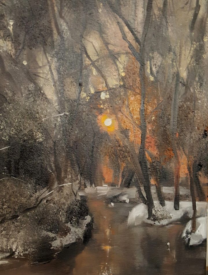 Thalia Stratton [NRA 2010] : Winter dusk, 2021. | Salmagundi Club