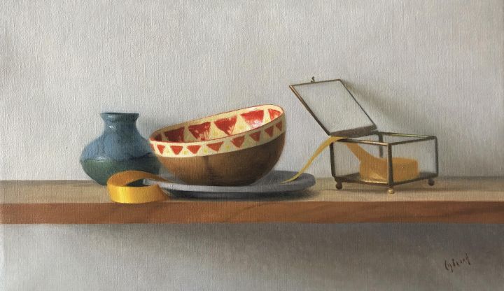 Elizabeth Beard [RA 2016] : Pattern on a bowl, 2022. | Salmagundi Club