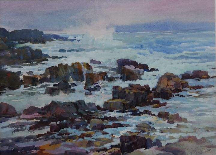 Carlton Plummer [NRA, EM 1976 - 2020] : Rising Surf, 2022. | Salmagundi ...