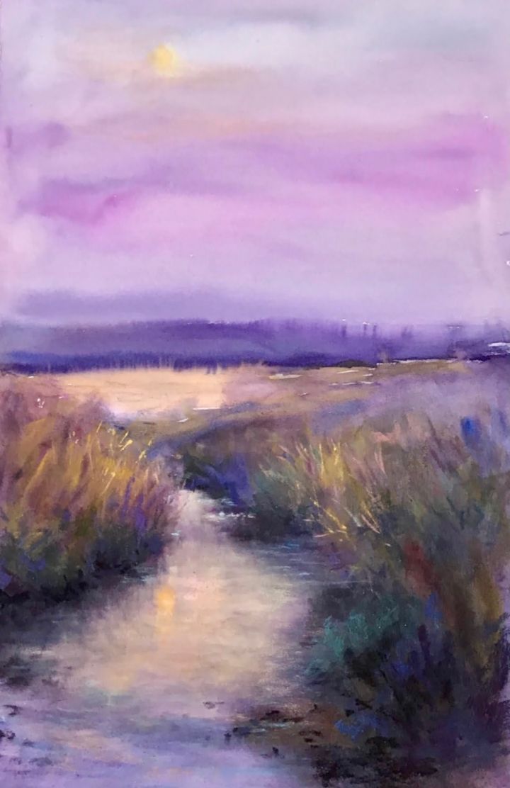 Georgette Sinclair [RA 2002] : Evening on the marshes, 2021 ...