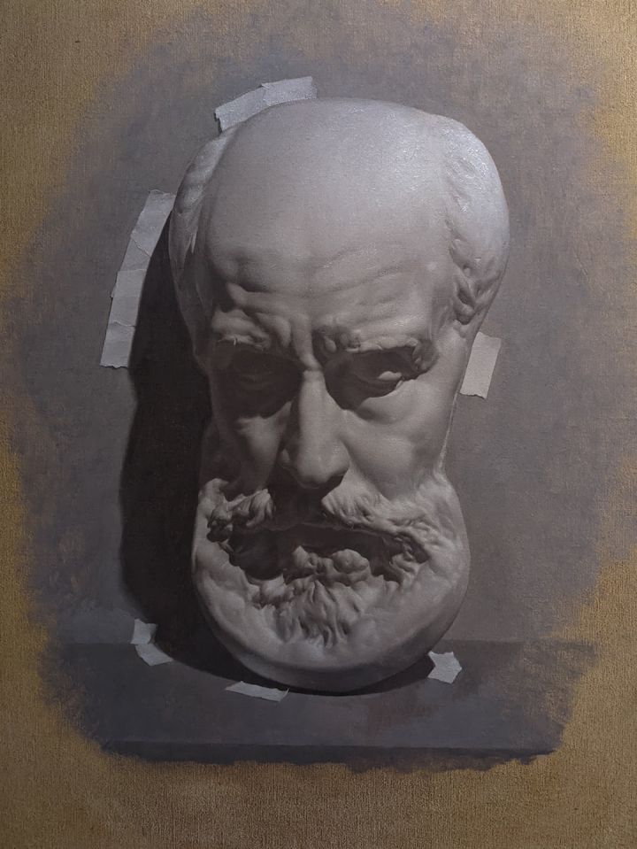 James Labuschagne [NM] : Cast painting, 2022. | Salmagundi Club