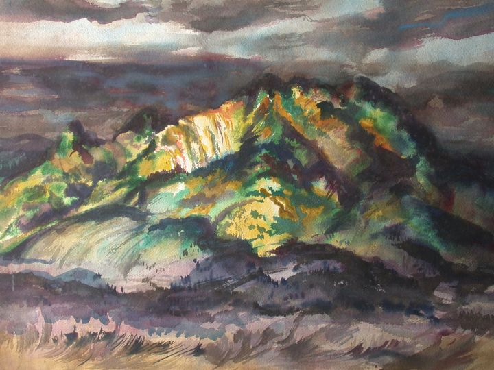 Lumen Martin Winter (1908-1982) [RA 1950-1982] : Jemez Mountains #3 ...