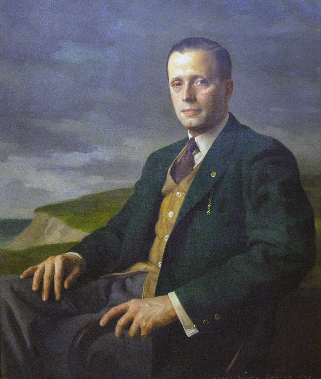 Elmer Wesley Greene Jr (1906-1964) [NM] : Portrait of [unknown], 1955 ...