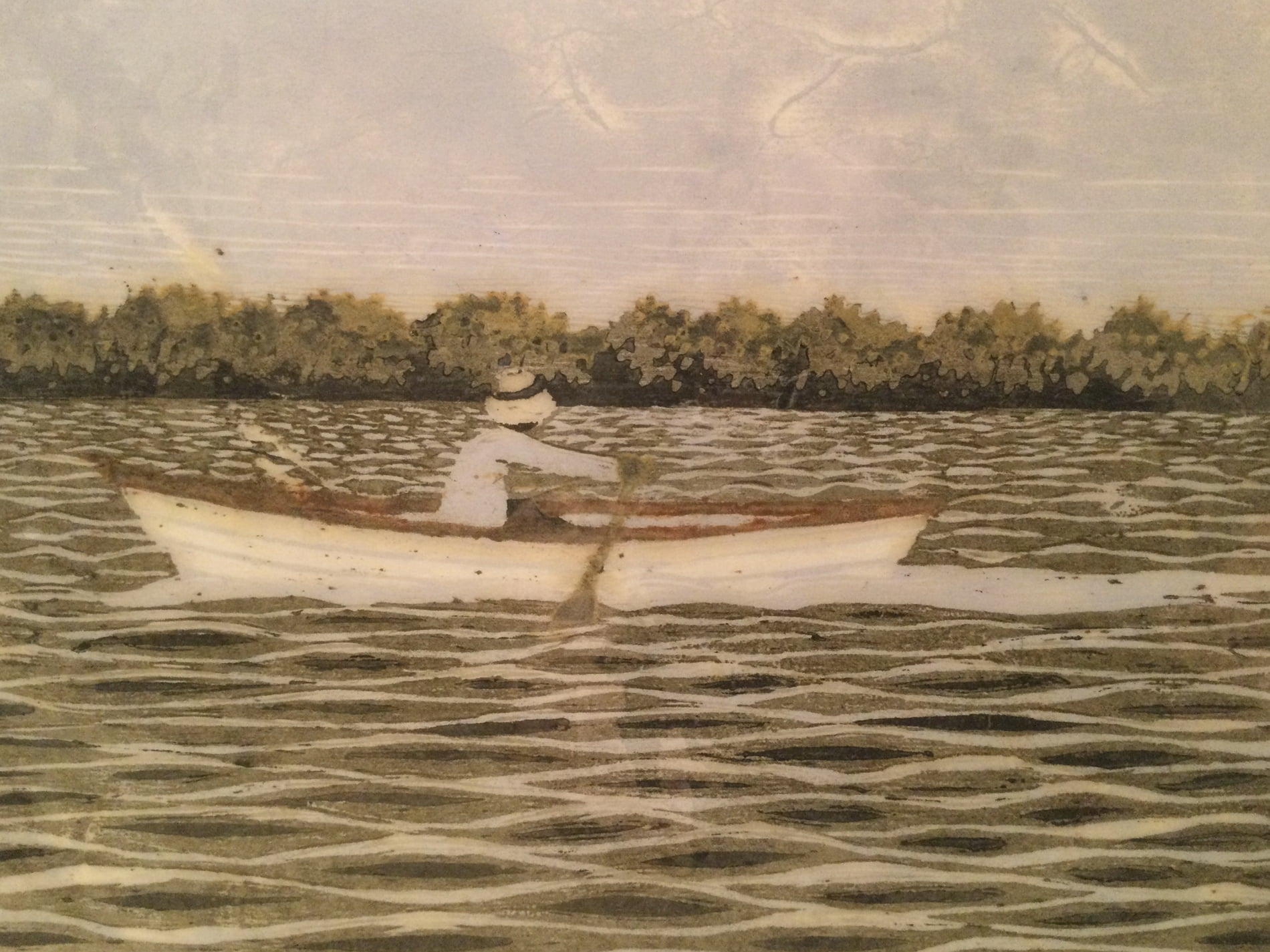 Eileen Kennedy [NM] : Rowing the Navesink, 2022. | Salmagundi Club