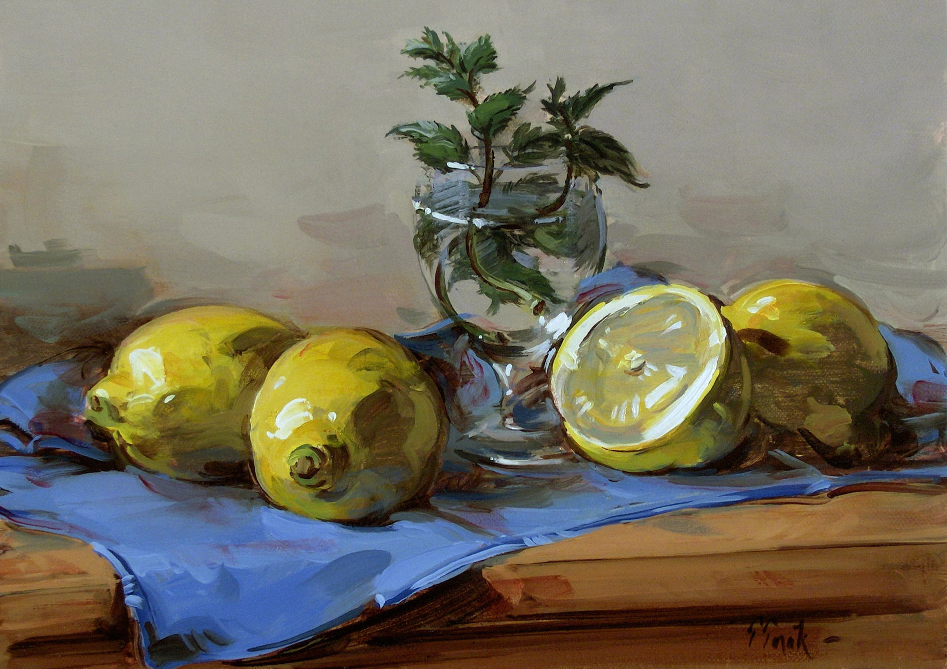 Thomas Torak [EM 2003] : Lemons and mint, 2022. – salmagundi.org