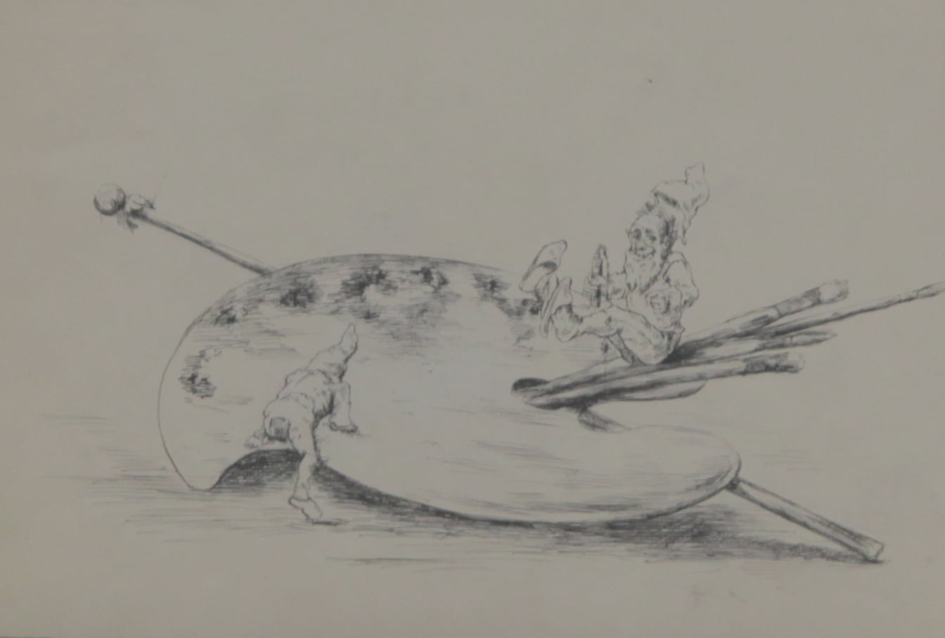 Albert Lorey Groll (1866-1952) [RA 1900-1952] : Gnomes playing on ...