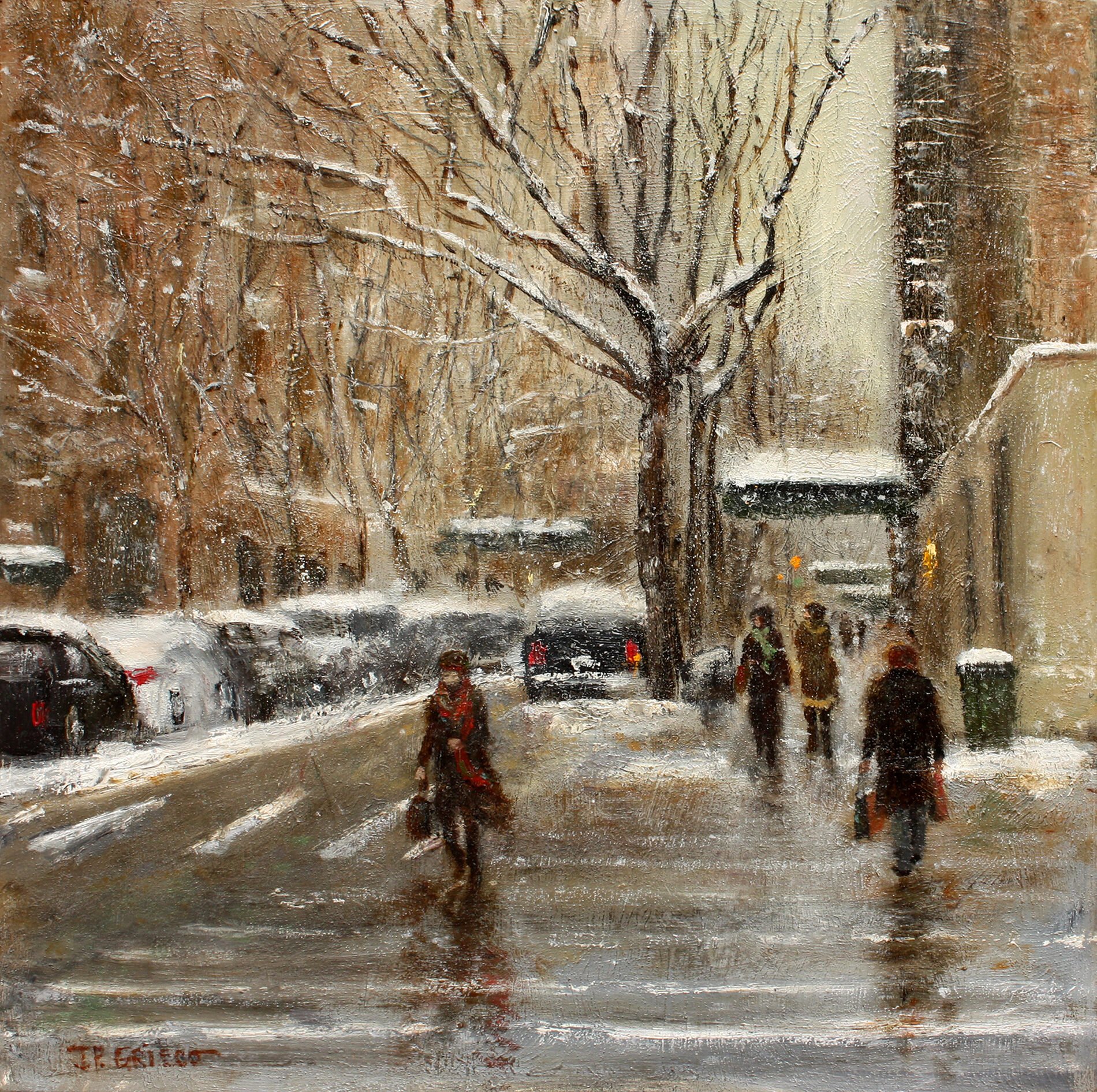 Joseph Grieco [NRA 2007] : Winter afternoon, East 89th St., NYC, 2022 ...