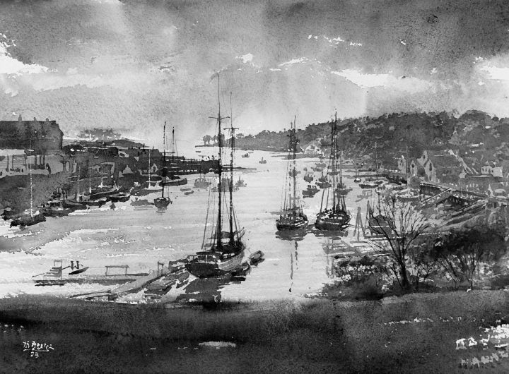 Thomas Bucci [NRA 2019] : A storm passes over the harbor, 2023 ...
