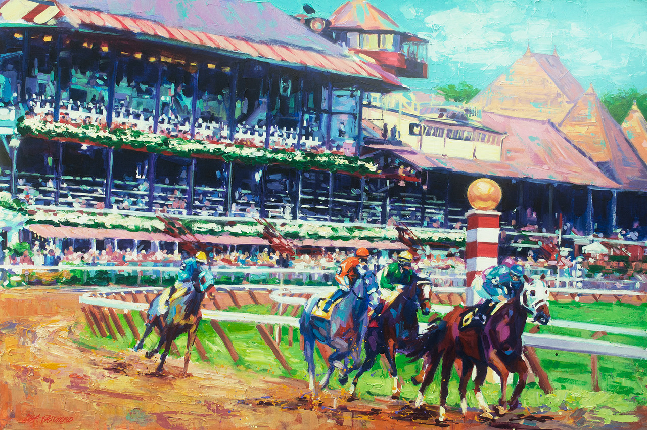 Lisa Palombo [RA 2023] : Saratoga Grandstand, 2022. – salmagundi.org