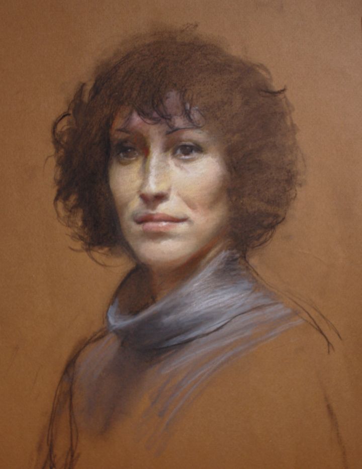 Burton Silverman [HON RA 2000] : Study for a portrait of Rebecca, 2015 ...