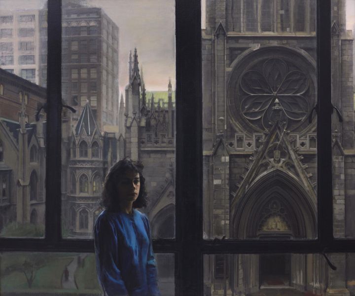 Ronald N Sherr [JR RA 1970s-1980s] : Grace Church, 1985. | Salmagundi Club