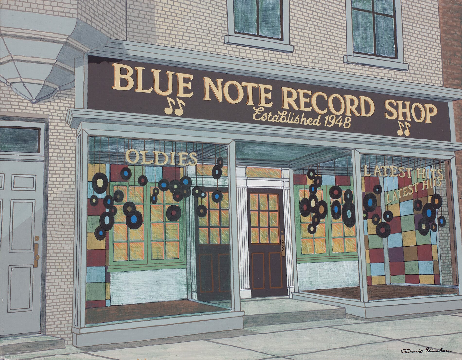 David S Hinchen [NRA 2024] : Blue note record shop | Salmagundi Club