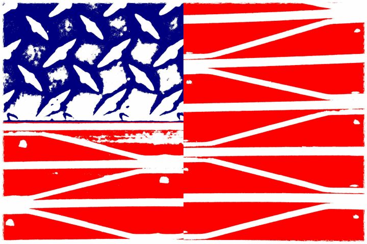 Max Cartagena [RA 2021] : Aluminum Flag, 1 of 1 | Salmagundi Club