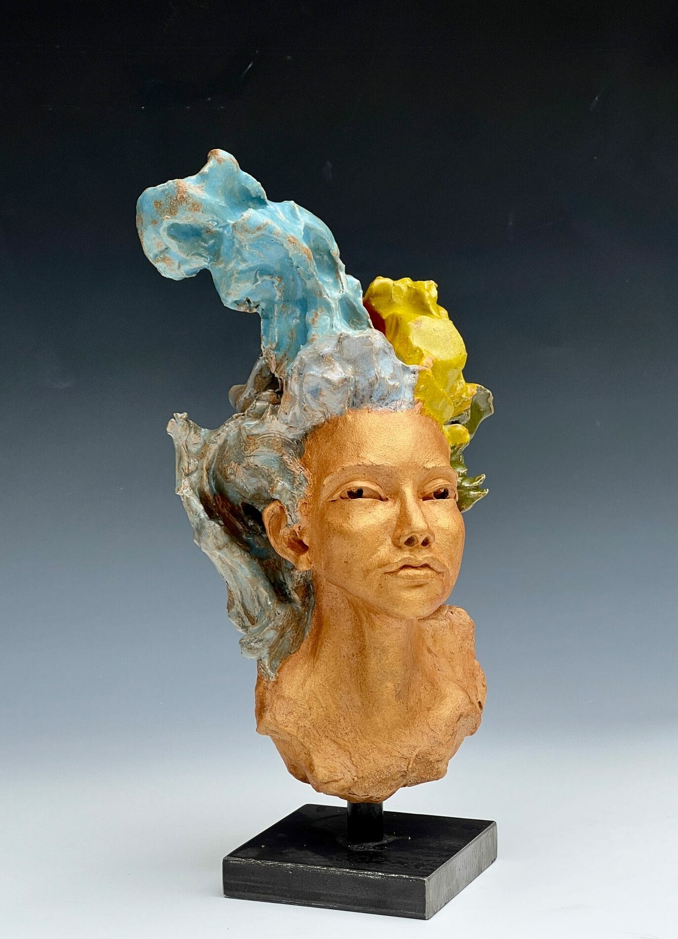 Bob Clyatt [RA 2023] : Woman's Head with Colored Glaze | Salmagundi Club
