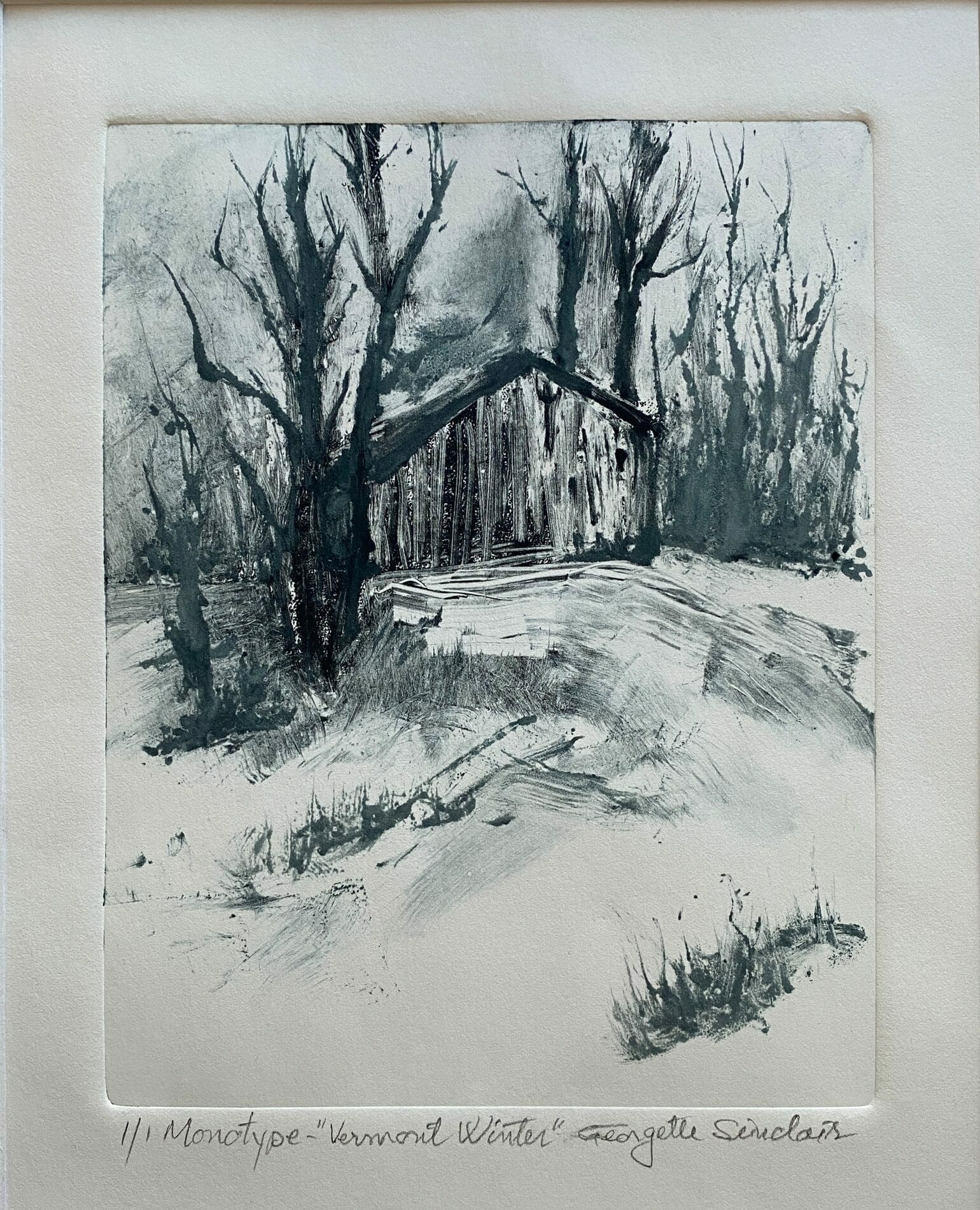 Georgette Sinclair [RA 2002] : Vermont Winter | Salmagundi Club