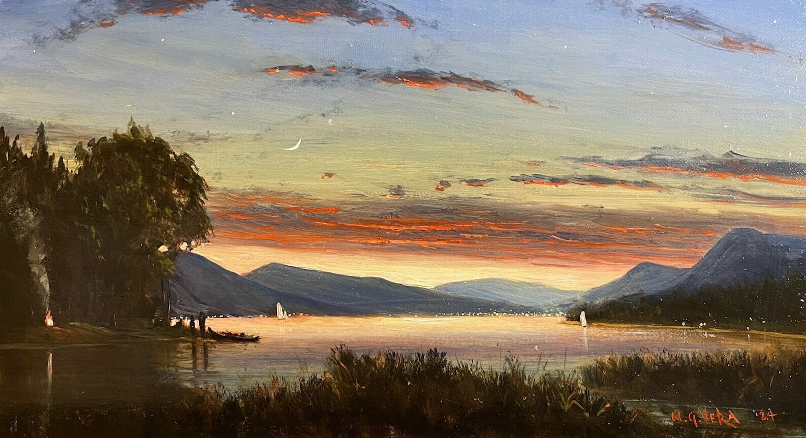 Marco Giovanni Vera [JR RA 2022] : Twilight on Greenwood Lake ...