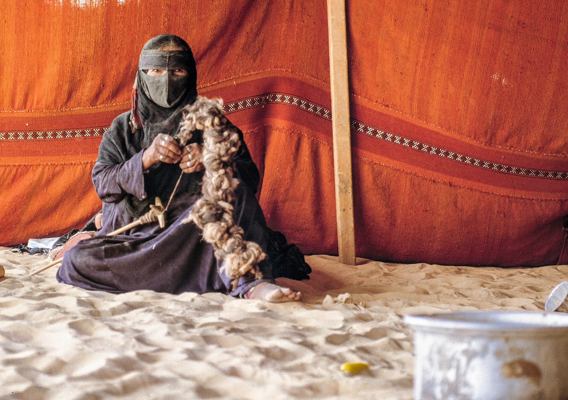 Richard Law [RA 2024] : Saudi - Bedouin, making yarn | Salmagundi Club