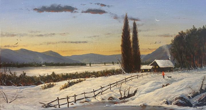 Marco Giovanni Vera [JR RA 2022] : A Winter Landscape | Salmagundi Club