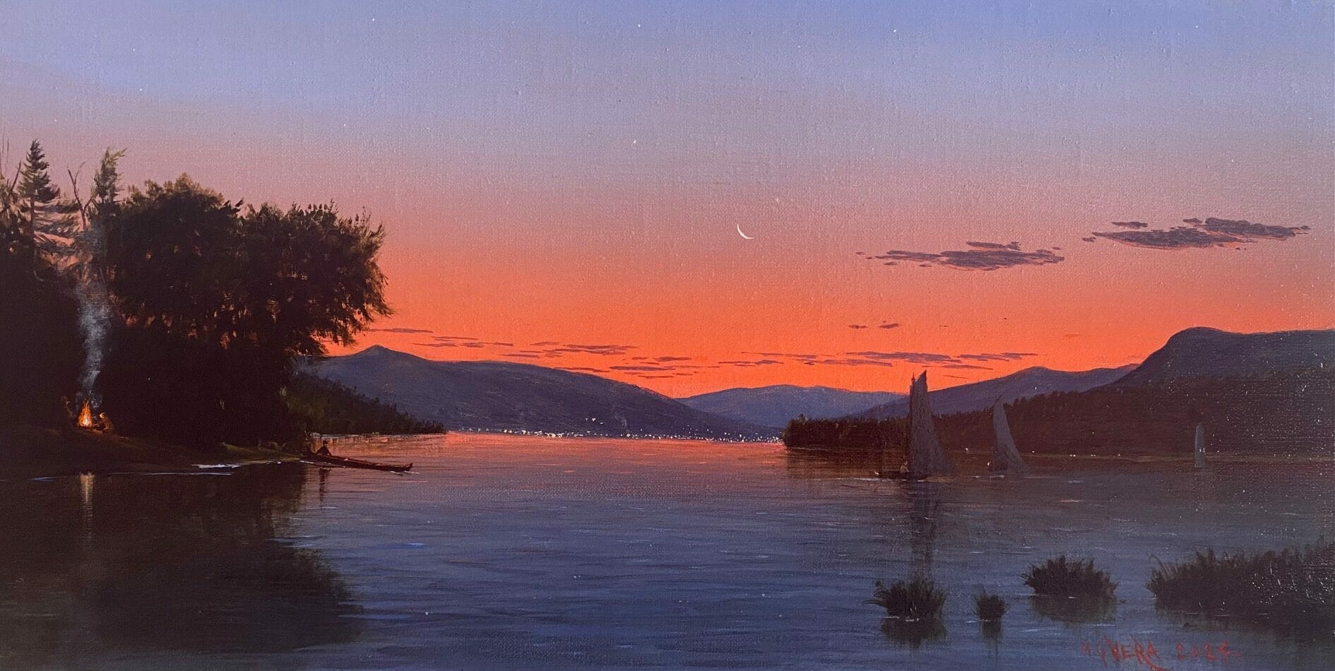 Marco Giovanni Vera [JR RA 2022] : Nightfall Approaching Greenwood Lake ...