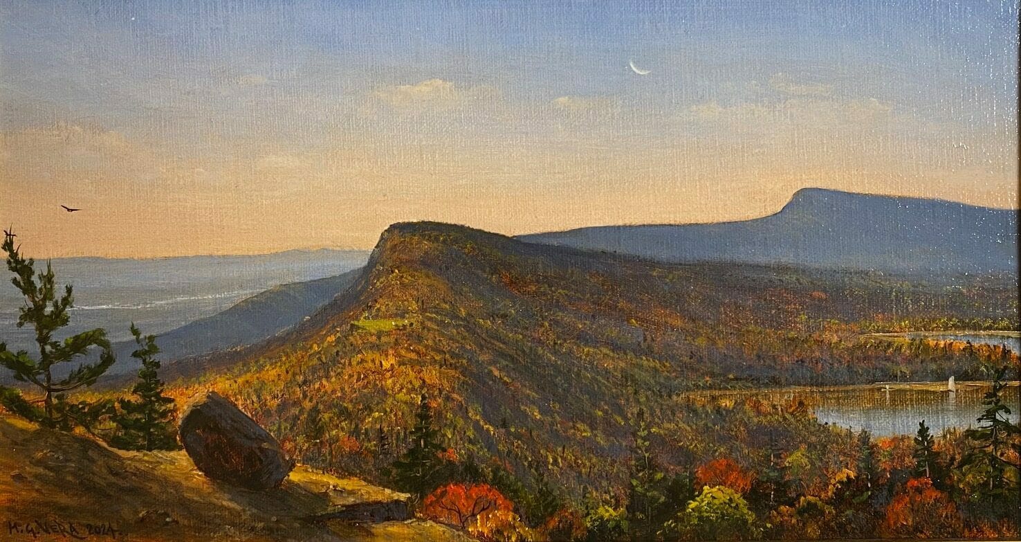 Marco Giovanni Vera [JR RA 2022] : Sunrise on Sunset Rock | Salmagundi Club