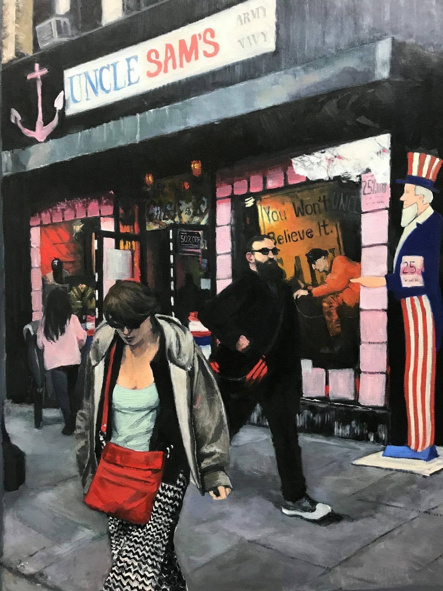 Mary Jo Carew [RA 2018] : Uncle Sam's On Eight Street | Salmagundi Club