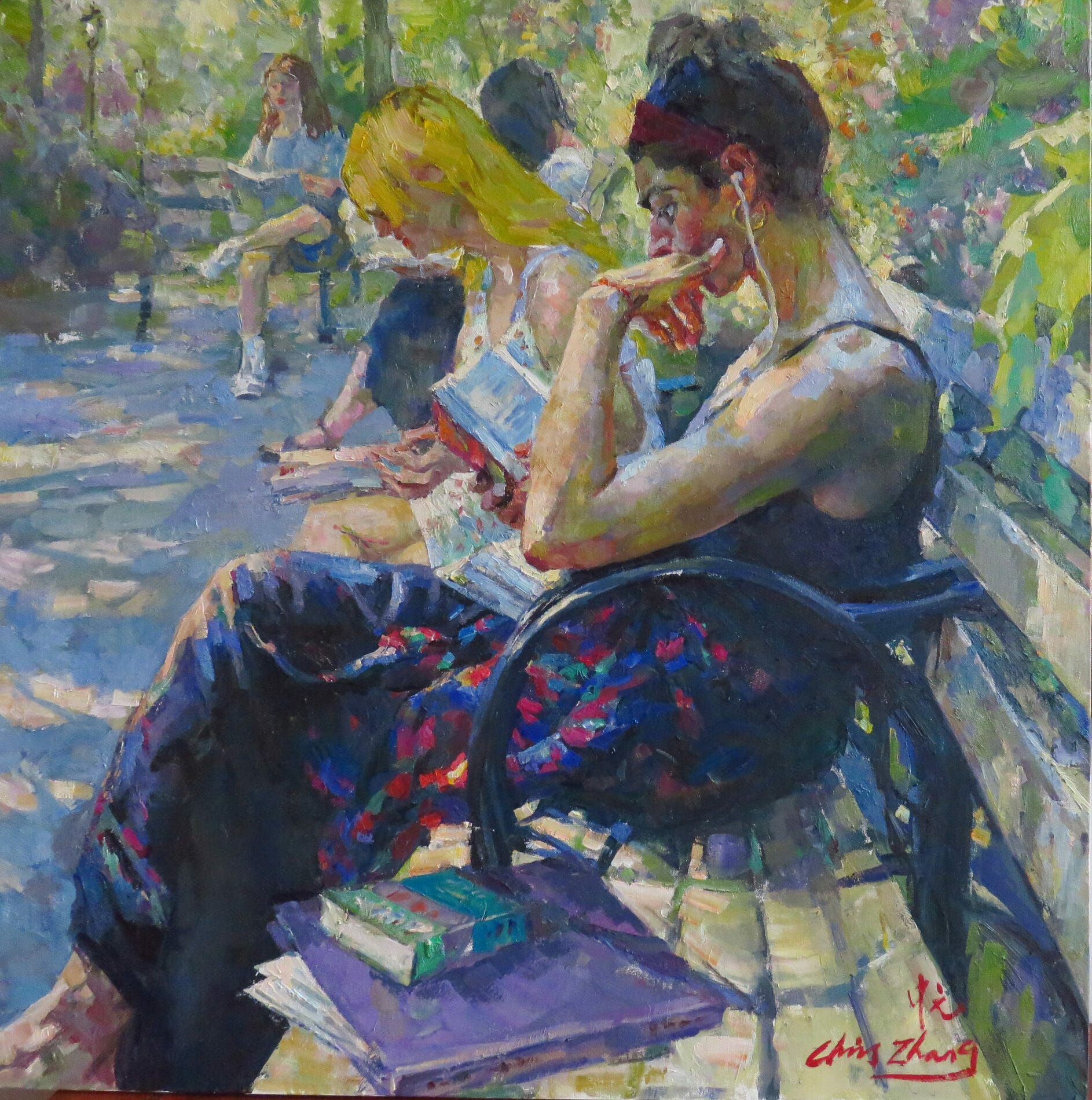 Christopher Z Zhang [NRA 2010] : Summer Park Readers | Salmagundi Club