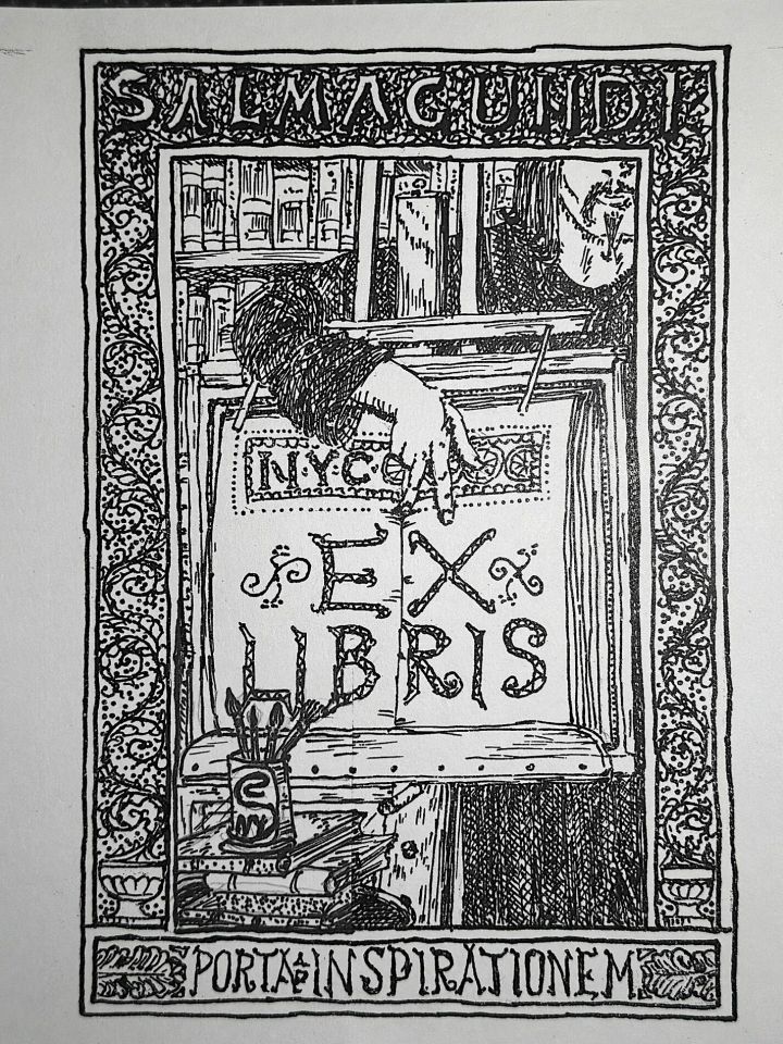 Anthony Bellov [RA 2022] : SCNY Ex Libris vs 2 | Salmagundi Club