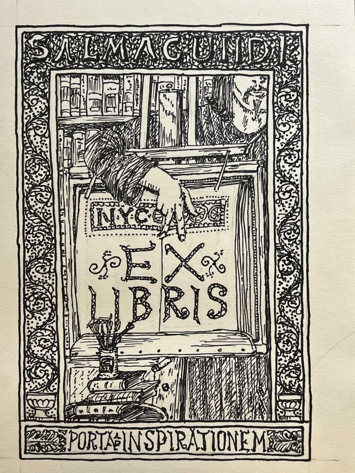 Anthony Bellov [RA 2022] : Salmagundi Club Ex LIbris 2025 | Salmagundi Club