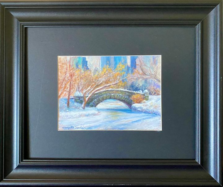 Georgette Sinclair [RA 2002] : Winter in Central Park ,NYC | Salmagundi ...