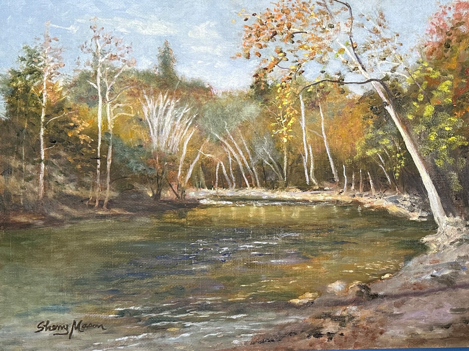 Sherry Mason [NRA 2025] : Autumn Reflections at Abingdon Vineyards ...