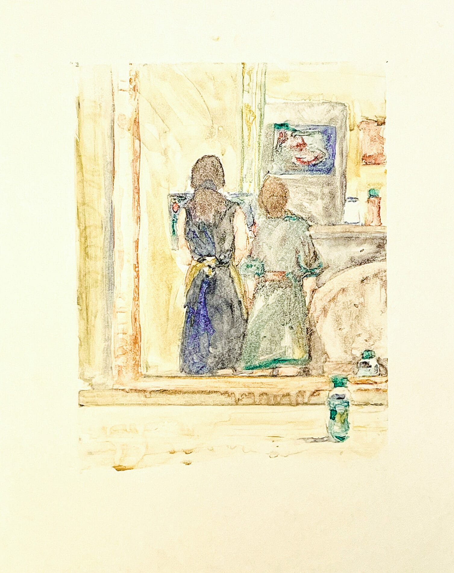 Sharon E Rawlins [NM] : Deux Femmes Dans l'Atelier | Salmagundi Club